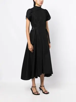 3.1 Phillip Lim High-neck Flared Midi Dress - Black