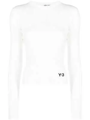 Y3 Logo-print Organic Cotton T-shirt - White