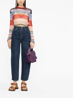 GANNI Stary High-waisted Jeans - Blue