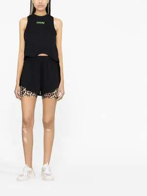 GANNI Recycled Draped Shorts