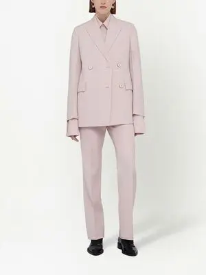 JIL SANDER Pressed-crease Tailored Trousers - Pink