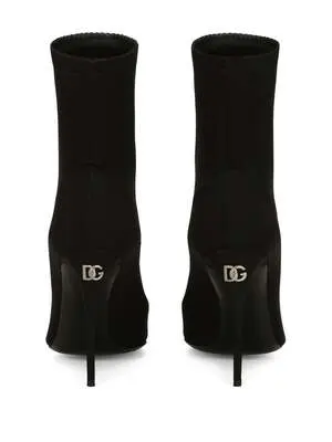 Dolce & Gabbana Sock Ankle Boots - Black