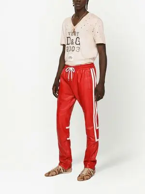 Dolce & Gabbana Elasticated-waistband Trousers - Red