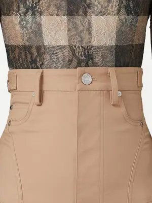 Burberry Gabardine Cotton Full Skirt