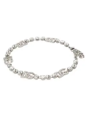 Dolce & Gabbana Dg-logo Rhinestone Necklace