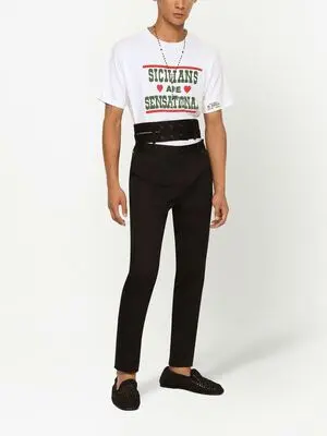 Dolce & Gabbana Graphic-print Cotton T-shirt