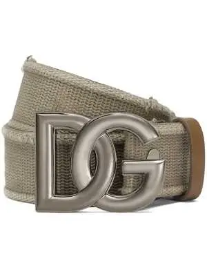 Dolce & Gabbana Dg-logo Belt - Neutrals