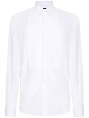 Dolce & Gabbana Gold-fit Cotton Tuxedo Shirt
