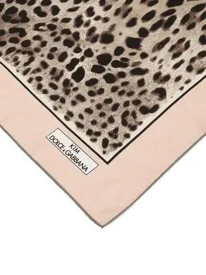 Dolce & Gabbana Kim Leopard-print Twill Scarf