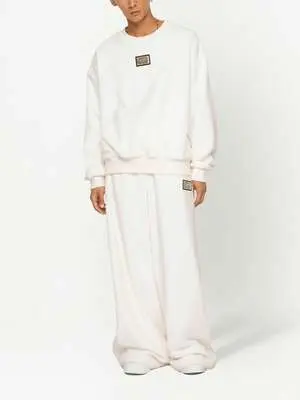 Dolce & Gabbana Logo-plaque Detail Sweatshirt - White