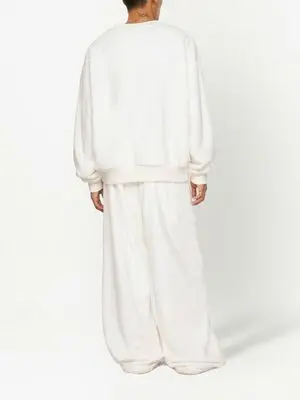 Dolce & Gabbana Logo-plaque Detail Sweatshirt - White