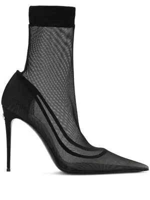 Dolce & Gabbana Tulle Ankle Boots