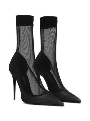 Dolce & Gabbana Tulle Ankle Boots