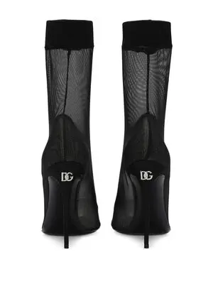 Dolce & Gabbana Tulle Ankle Boots