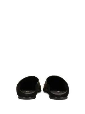 Dolce & Gabbana Embellished Jacquard Slippers