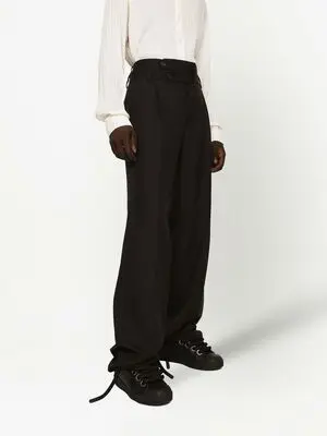 Dolce & Gabbana Silk-cotton Tailored Trousers