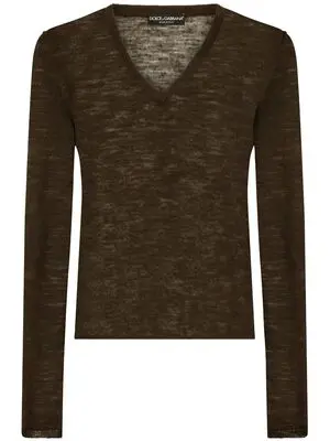 Dolce & Gabbana Transparent Knit Top