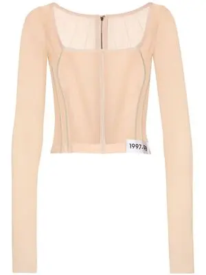 Dolce & Gabbana Long-sleeve Corset Top