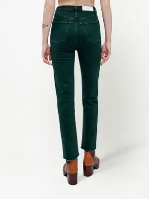 RE/DONE Ultra High Rise Stove-pipe Jeans - Green