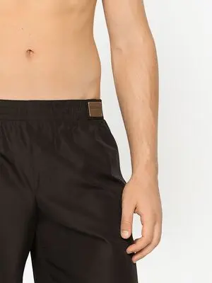 Dolce & Gabbana Logo Plaque Swim Shorts