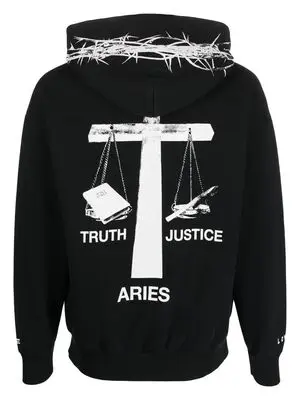 Aries Graphic Print Hoodie