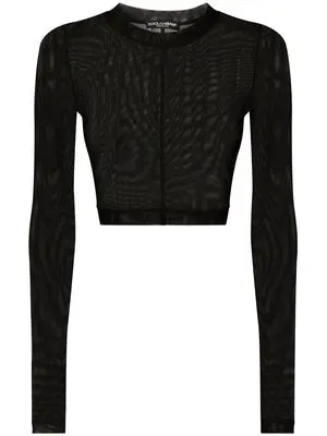Dolce & Gabbana Tulle Crop Top