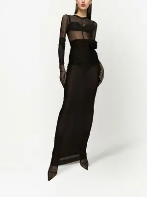 Dolce & Gabbana Tulle Crop Top