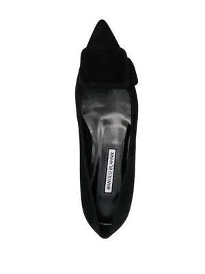 Manolo Blahnik Maysale Pointed-toe Pumps - Black
