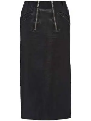 Prada Leather Pencil Skirt