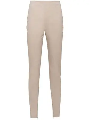 Prada High-waisted Slim-cut Trousers