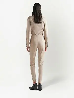 Prada High-waisted Slim-cut Trousers