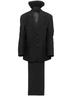 Prada Bow-detail Single-breasted Coat