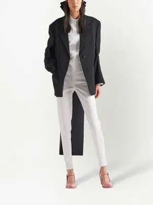 Prada Bow-detail Single-breasted Coat