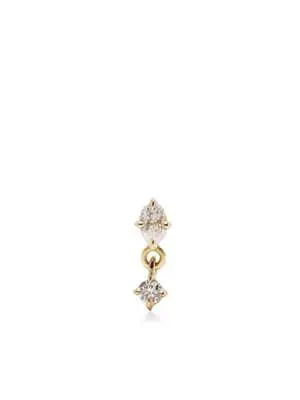 Lizzie Mandler 18kt Yellow Diamond Stud Earring - Gold
