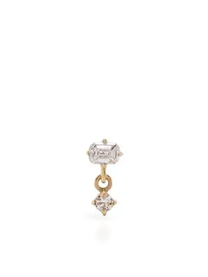Lizzie Mandler 18kt Yellow Diamond Stud Earring - Gold