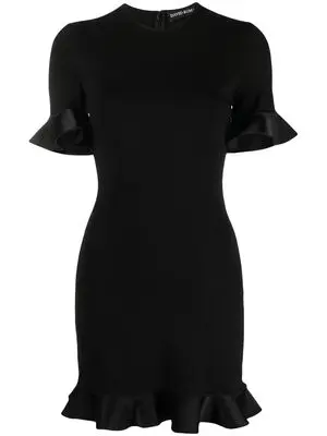 David Koma Open-back Ruffled Mini Dress