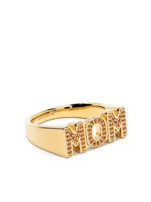 MARIA BLACK Mom Crystal Ring - Gold
