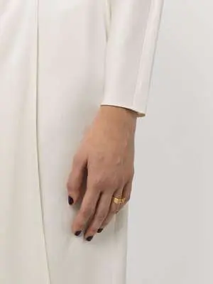 MARIA BLACK Mom Crystal Ring - Gold