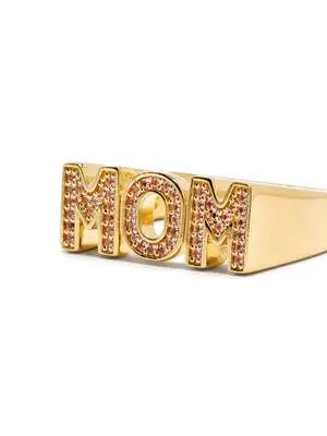 MARIA BLACK Mom Crystal Ring - Gold