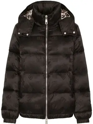 Dolce & Gabbana Dg-logo Jacquard Puffer Jacket
