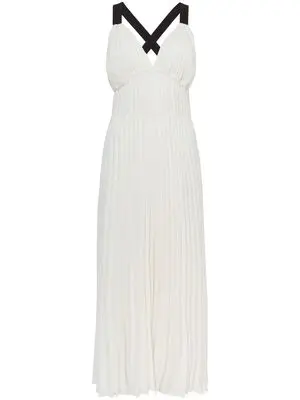 Proenza Schouler White Label Broomstick Pleated Tank Dress - White