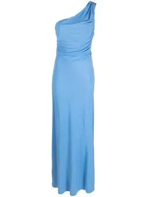 Alberta Ferretti One-shoulder Long Dress - Blue
