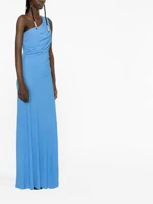 Alberta Ferretti One-shoulder Long Dress
