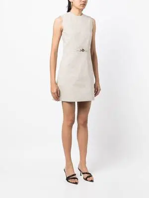 PATOU Logo-jacquard Cotton A-line Minidress