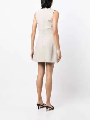 PATOU Logo-jacquard Cotton A-line Minidress