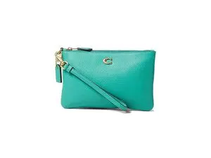 COACH Polished Pebble Small Wristlet