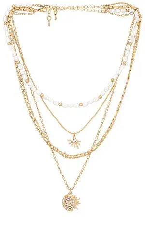 8 Other Reasons Solar Necklace - Gold