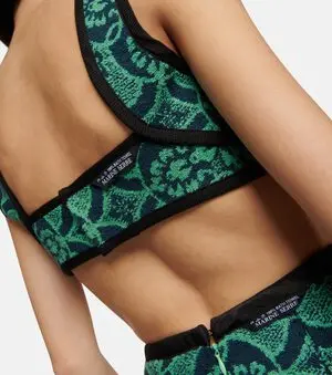 MARINE SERRE Printed Terry Bralette