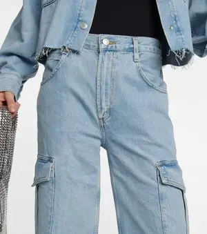 AGOLDE Minka Denim Cargo Pants - Blue