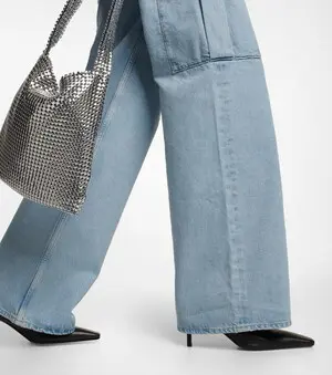 AGOLDE Minka Denim Cargo Pants - Blue